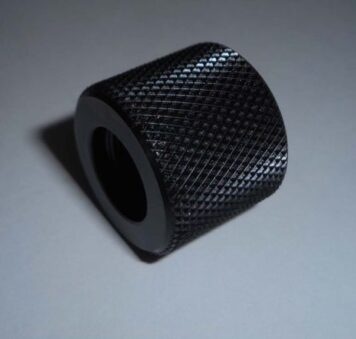1/2″ x 28 Bull barrel thread protector .750 long black #3042