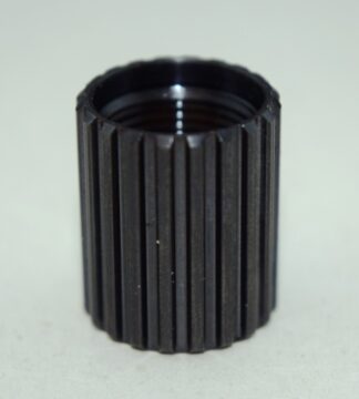 1/2″ x 28 Pencil barrel thread protector .75″ long .630″ dia Grooved #3101