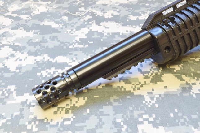 Hi Point Holes Muzzle Brake and Barrel Shroud with lower picatinny rail ...
