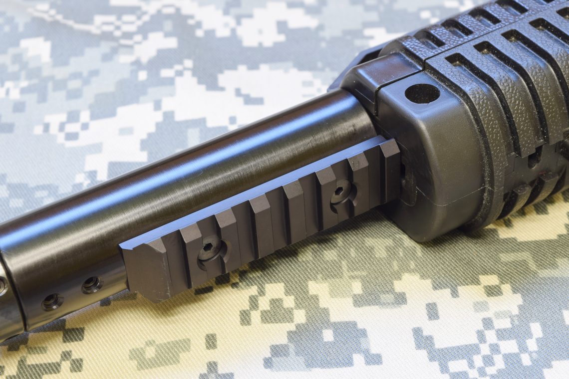 Hi Point Holes Muzzle Brake and Barrel Shroud with lower picatinny rail ...