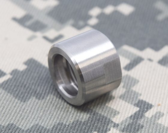 9/16″ X 24 .40 S&W Barrel thread and crown protector Stainless #4181