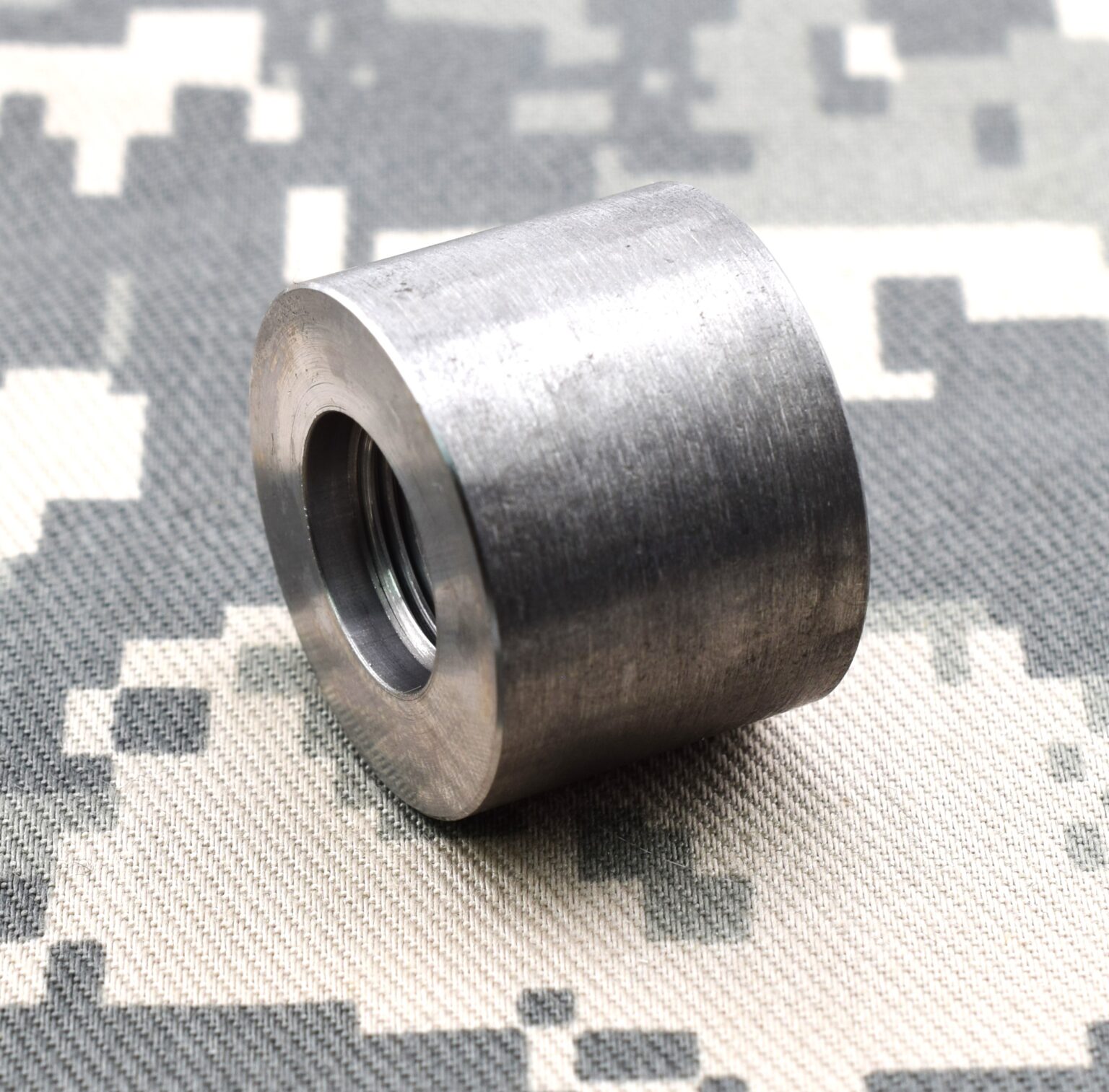 1/2″ x 28 thread protector blank. 3/4″ long, 1″ stock dia, Stainless # 4324
